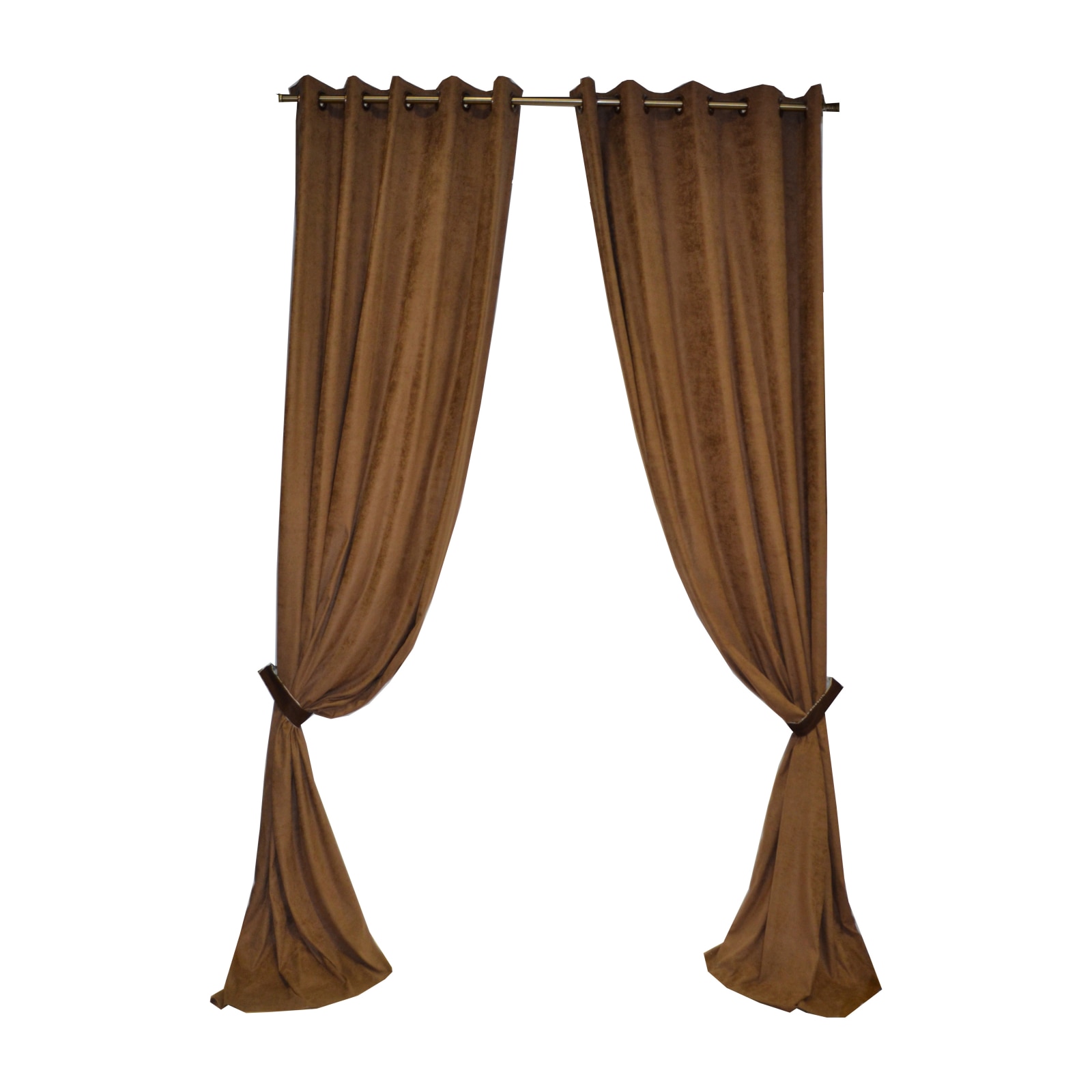 Set draperii Velaria maro catifelat cu capse, 2x300x250 cm - eMAG.ro