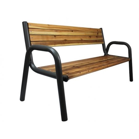 Bancuta pentru gradina, parcuri, terase, balcon, cadru metalic solid ...