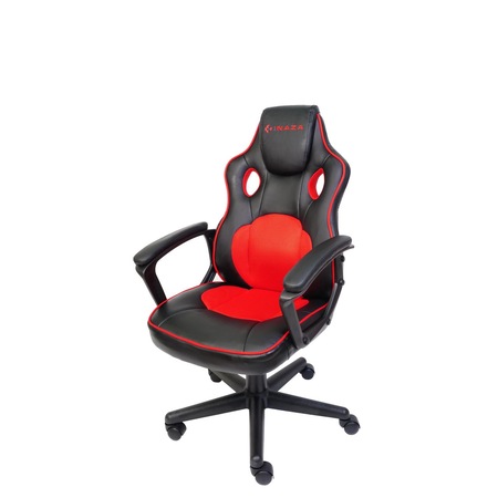 Scaun gaming rotativ Inaza Python negru cu rosu - eMAG.ro