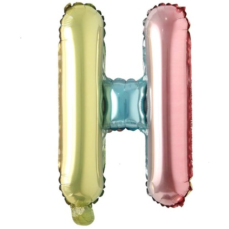 Balon Folie Litera H, ESB, 35 cm, Curcubeu - eMAG.ro