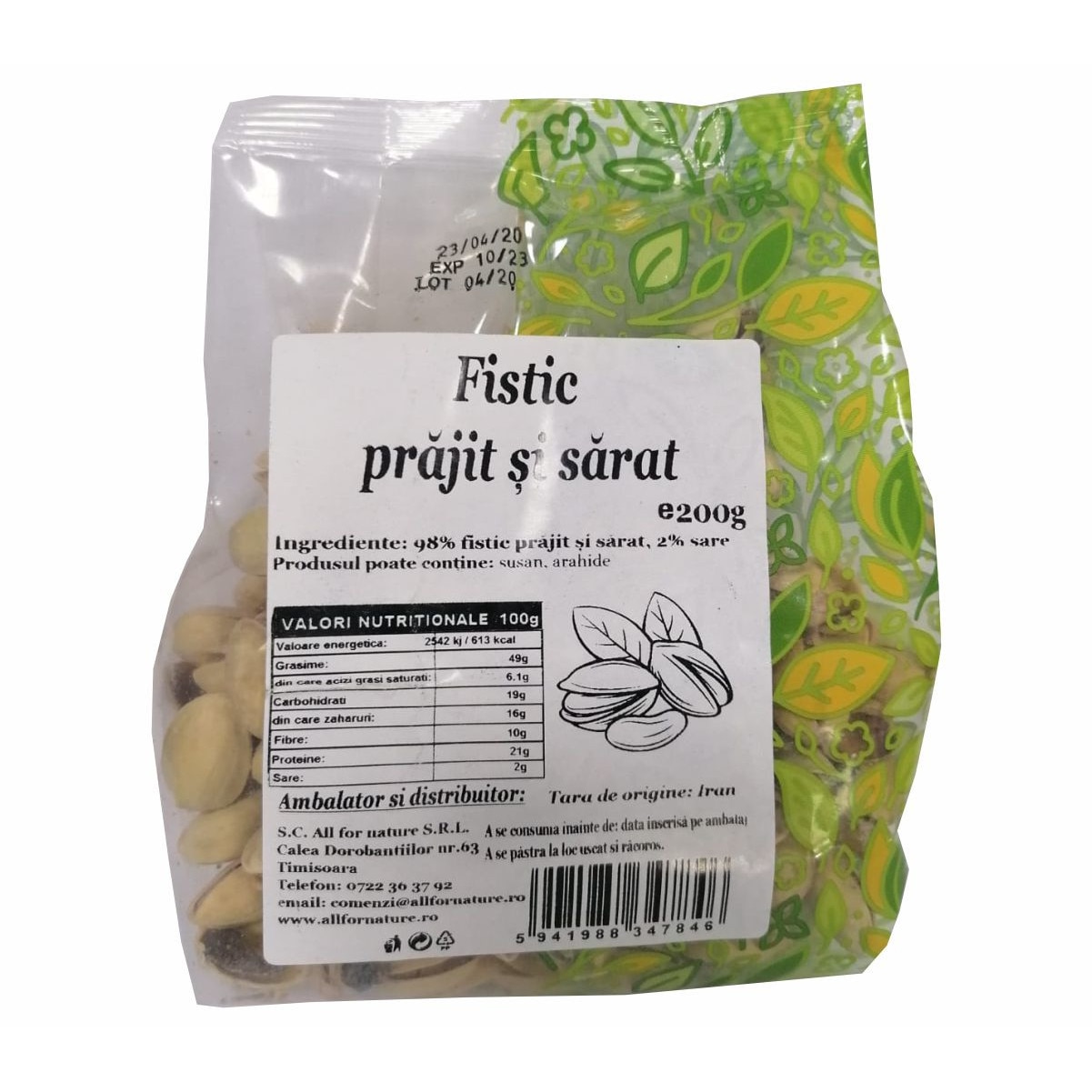 Fistic prajit si sarat 200g - eMAG.ro