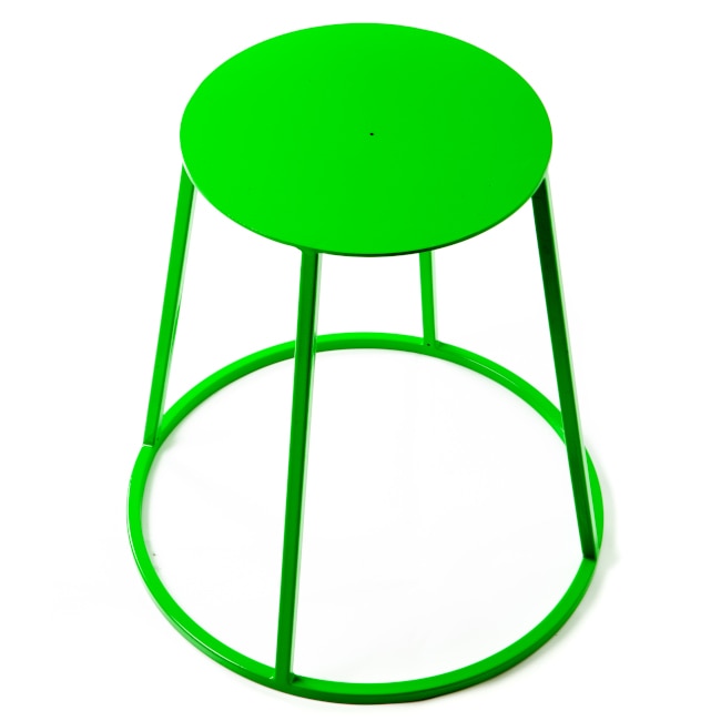 Taburet Metalic Gradina, BalustradeTM, Verde, Vopsit in Camp ...