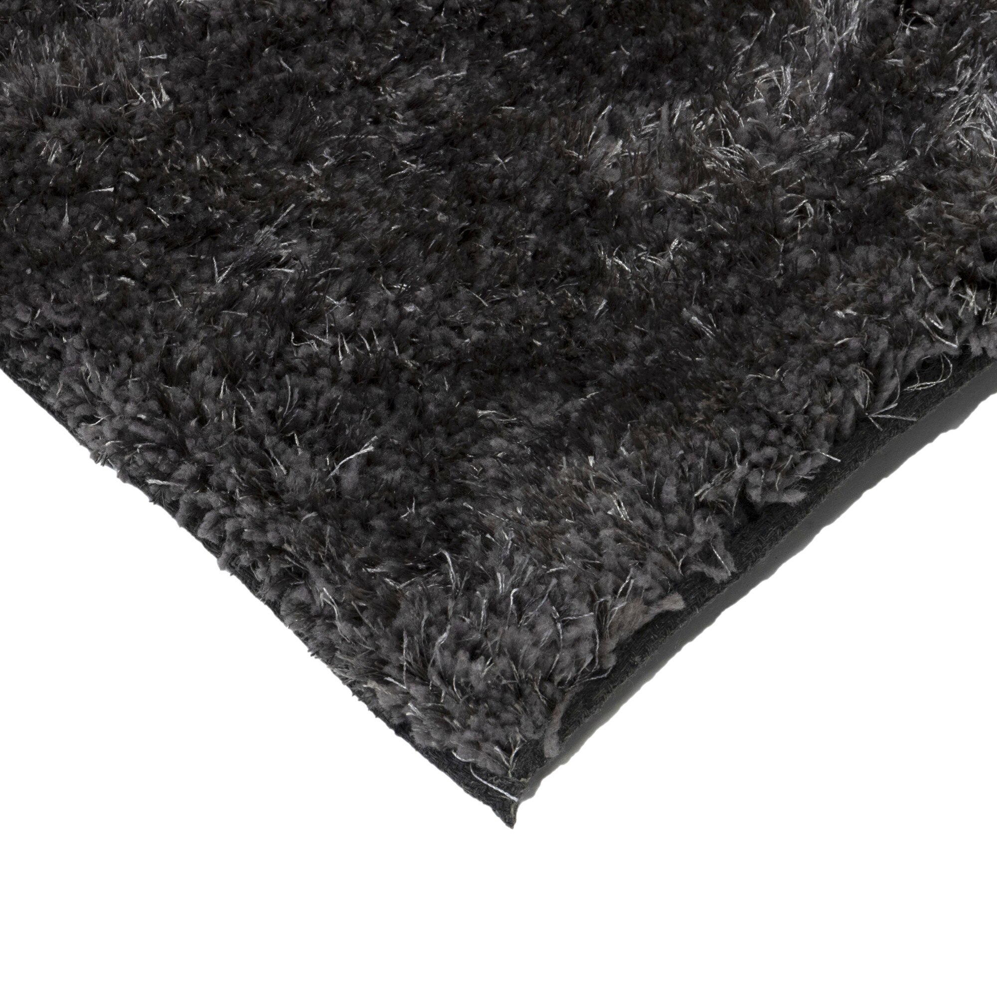 Covor Kring Flower, 2000 gsm, 100% poliester, 160x230 cm, Gri/Alb - eMAG.ro