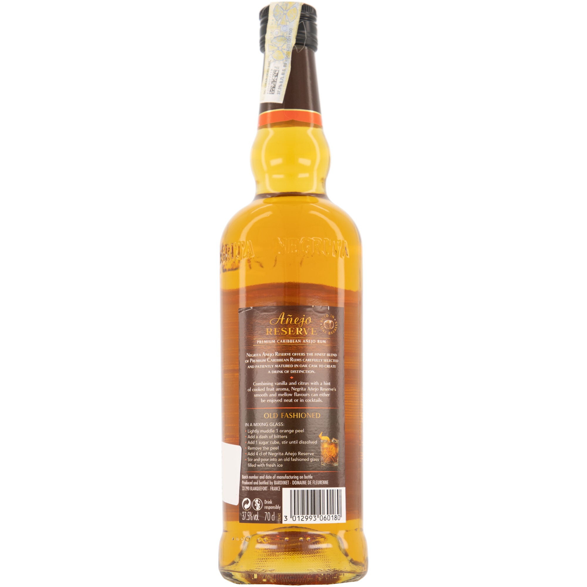 Rom Negrita Anejo, 37.5%, 0.7L - eMAG.ro
