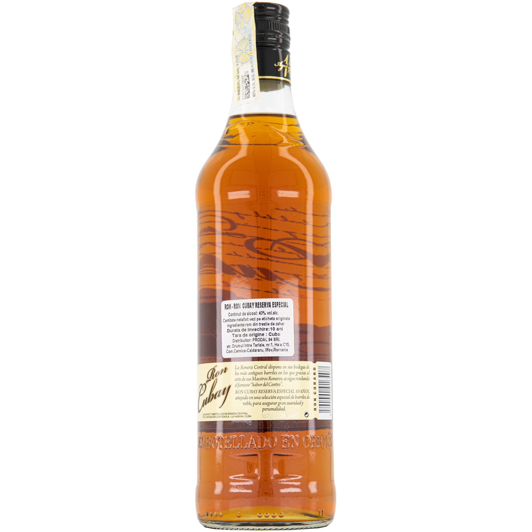 Rom Ron Cubay Reserva Especial 10 YO, 40%, 0.7L - eMAG.ro