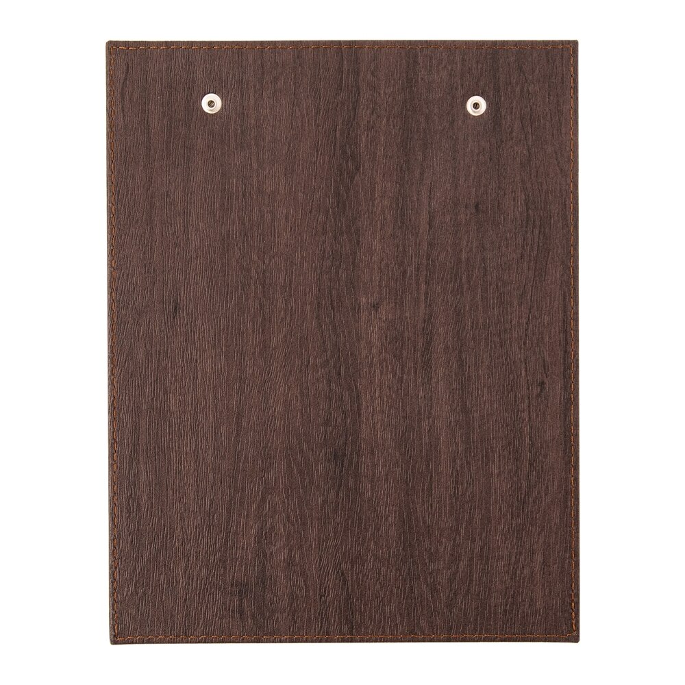 Mapa meniu minibar A5+, Wood, piele PU interior/exterior, lavabila ...