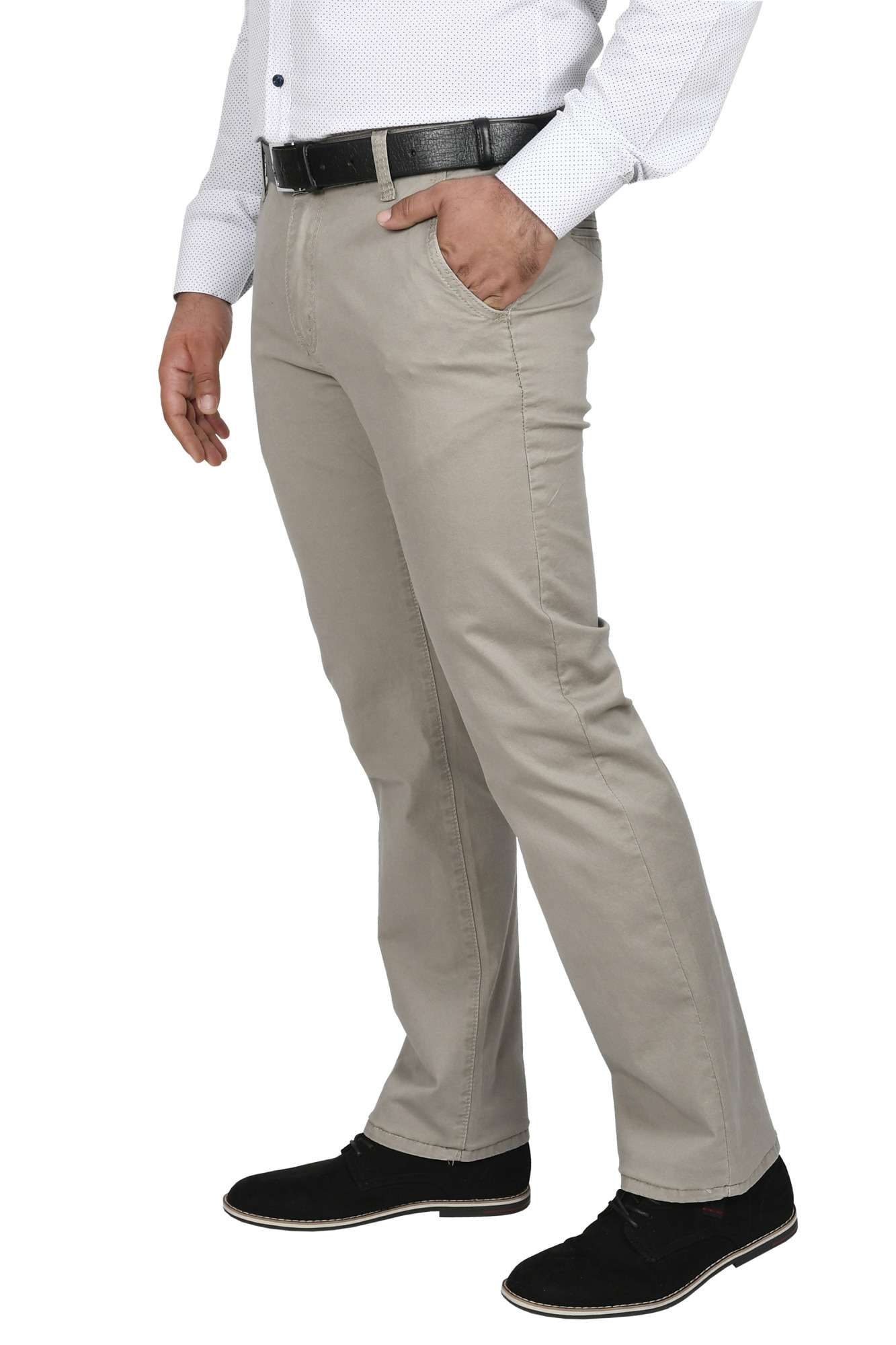 Pantaloni barbat, cu buzunar oblic, Realize, gri deschis 34 - eMAG.ro