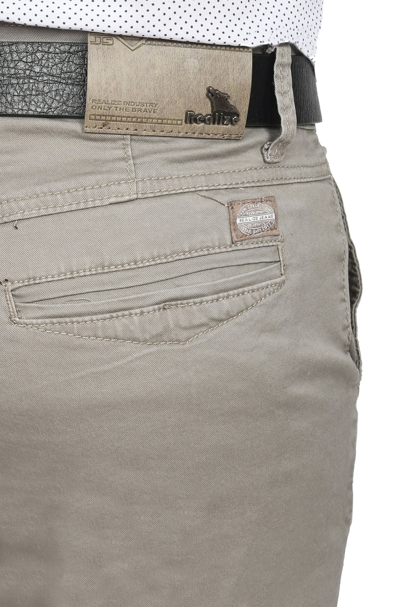 Pantaloni barbat, cu buzunar oblic, Realize, gri deschis 34 - eMAG.ro