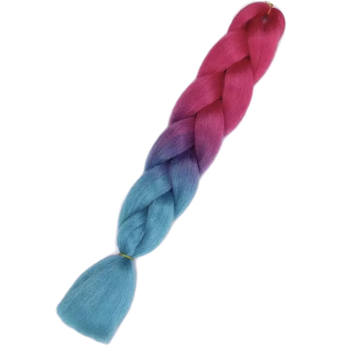 Peruca Extensii colorate de par pentru impletituri ombre rosu/verde 100 ...