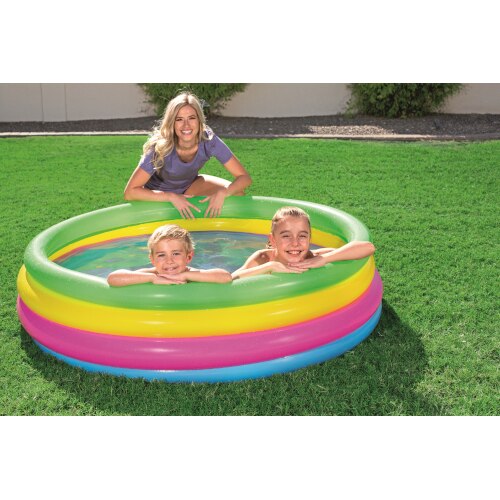 Piscina BestWay Gonflabila cu 4 Inele Colorate - eMAG.ro
