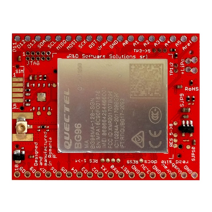 Modul IoT ARM0 + BG96 - xyz-mIoT - shield placa dezvoltare AT SAMD21G ...