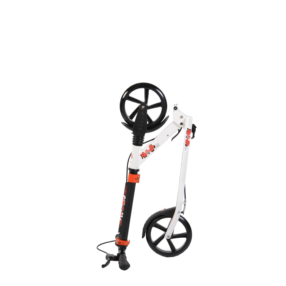 Алуминиев скутер NOVOKIDS™ Spooky Scooter, Ръчна спирачка, Максимум 100 ...
