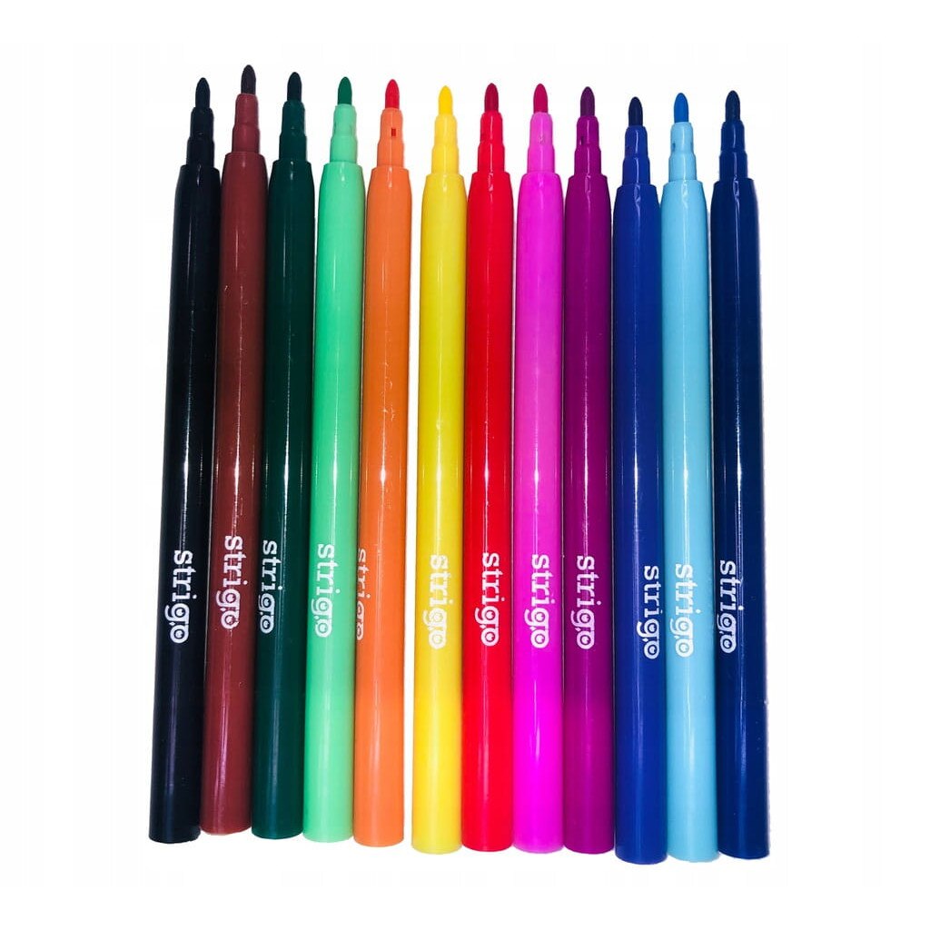 Carioci colorate, Strigo, 12 bucati - eMAG.ro