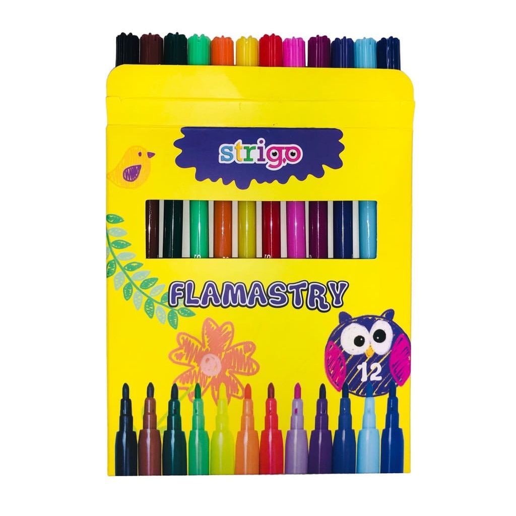 Carioci colorate, Strigo, 12 bucati - eMAG.ro