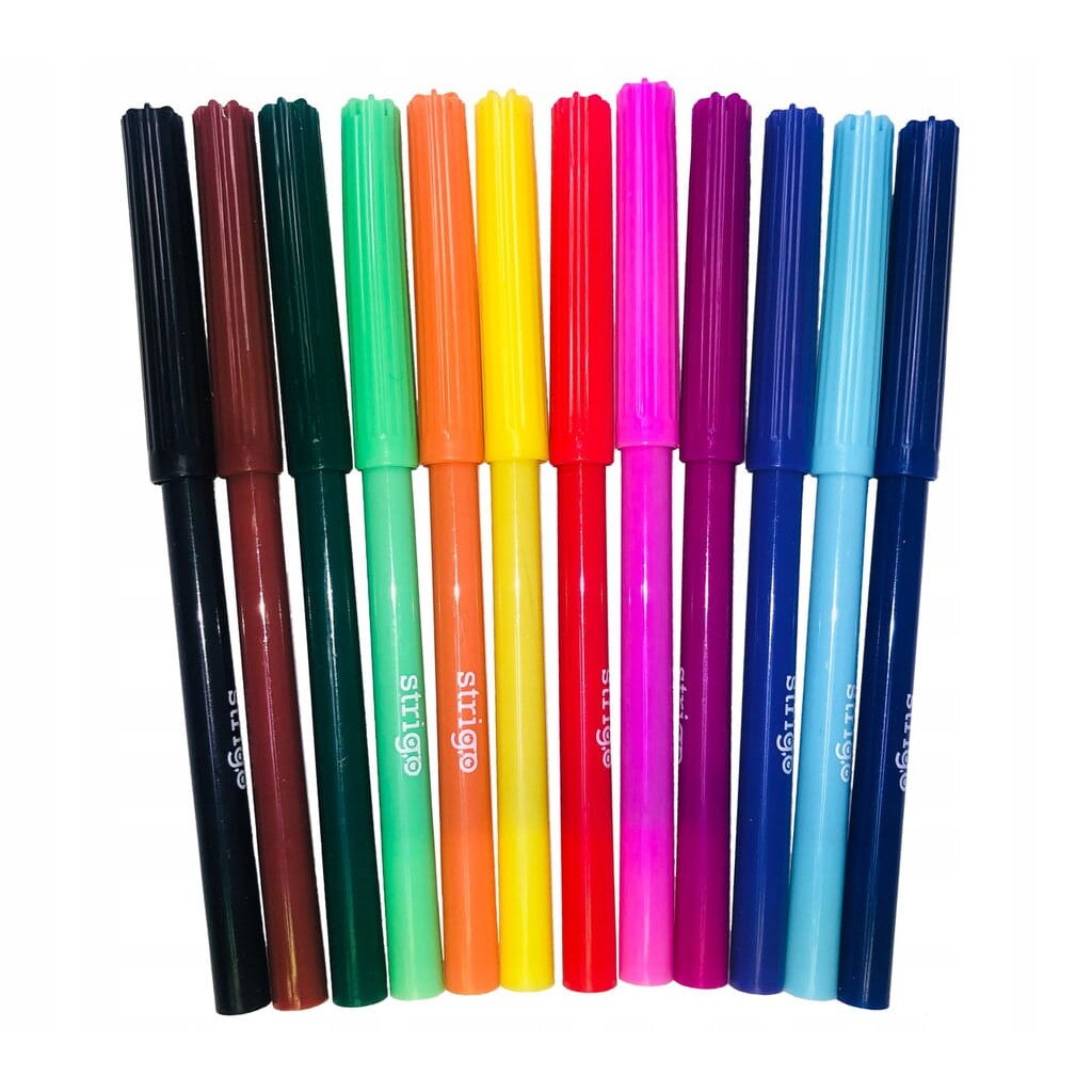 Carioci colorate, Strigo, 12 bucati - eMAG.ro