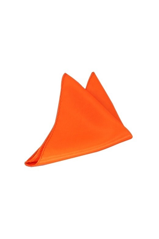 Batista de buzunar pentru sacou, cu aspect matasos, 21 x 21 cm, Orange ...