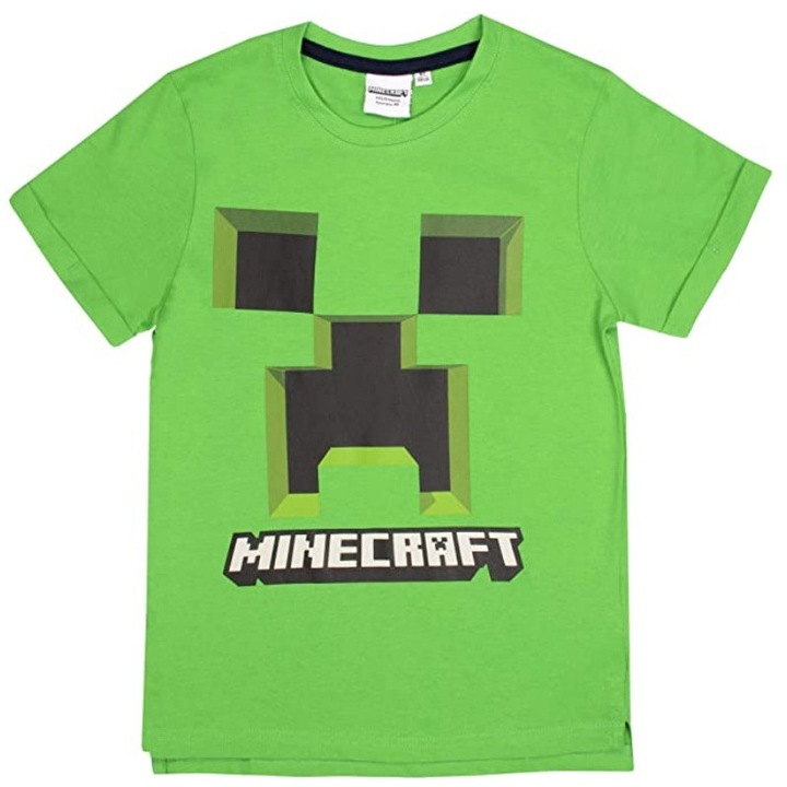 Tricou Minecraft Jinx Creeper, maneca scurta, baieti, 12 ani/152 cm ...