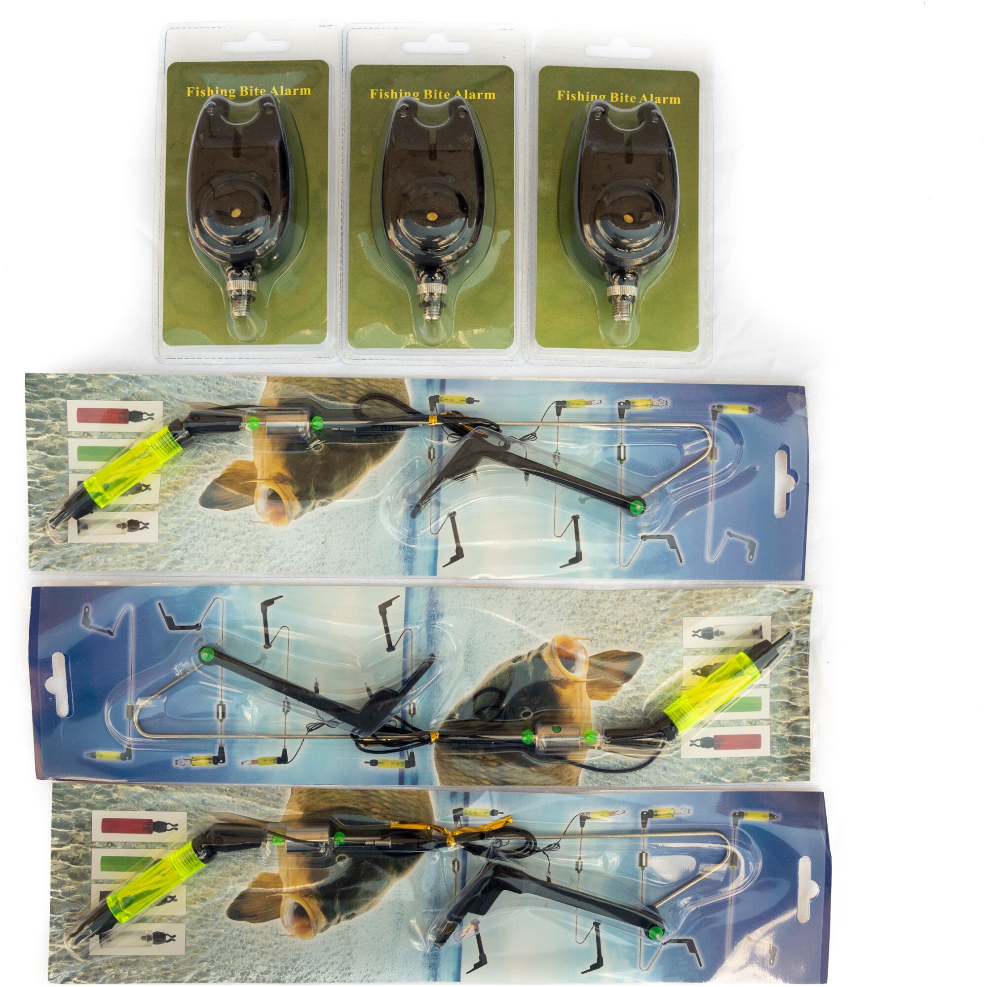 Set pescuit, 3 sensori+3 swingeri - eMAG.ro