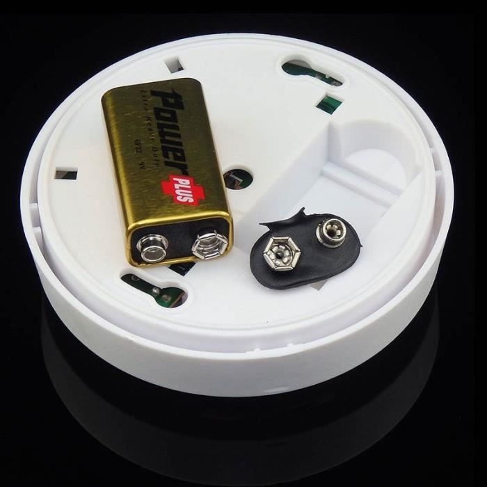 Detector de fum cu alarma de incendiu, 85 dBA, Alb - eMAG.ro