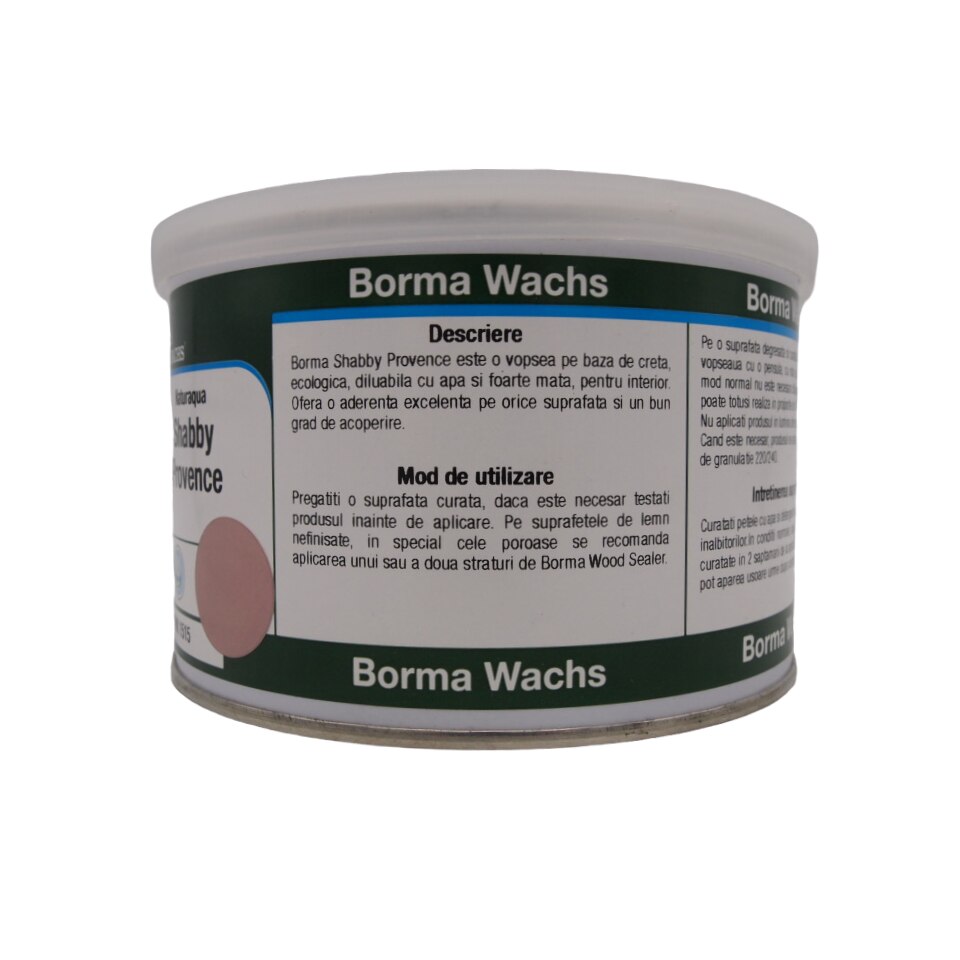 Тебеширена боя Borma Wachs, Shabby Provence, цвят Anthracite Pink, 0.375 kg - eMAG.bg