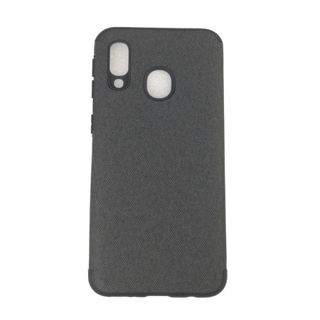 Husa cmpatibila cu Samsung Galaxy A40, Carcasa silicon, tip Jeans ...