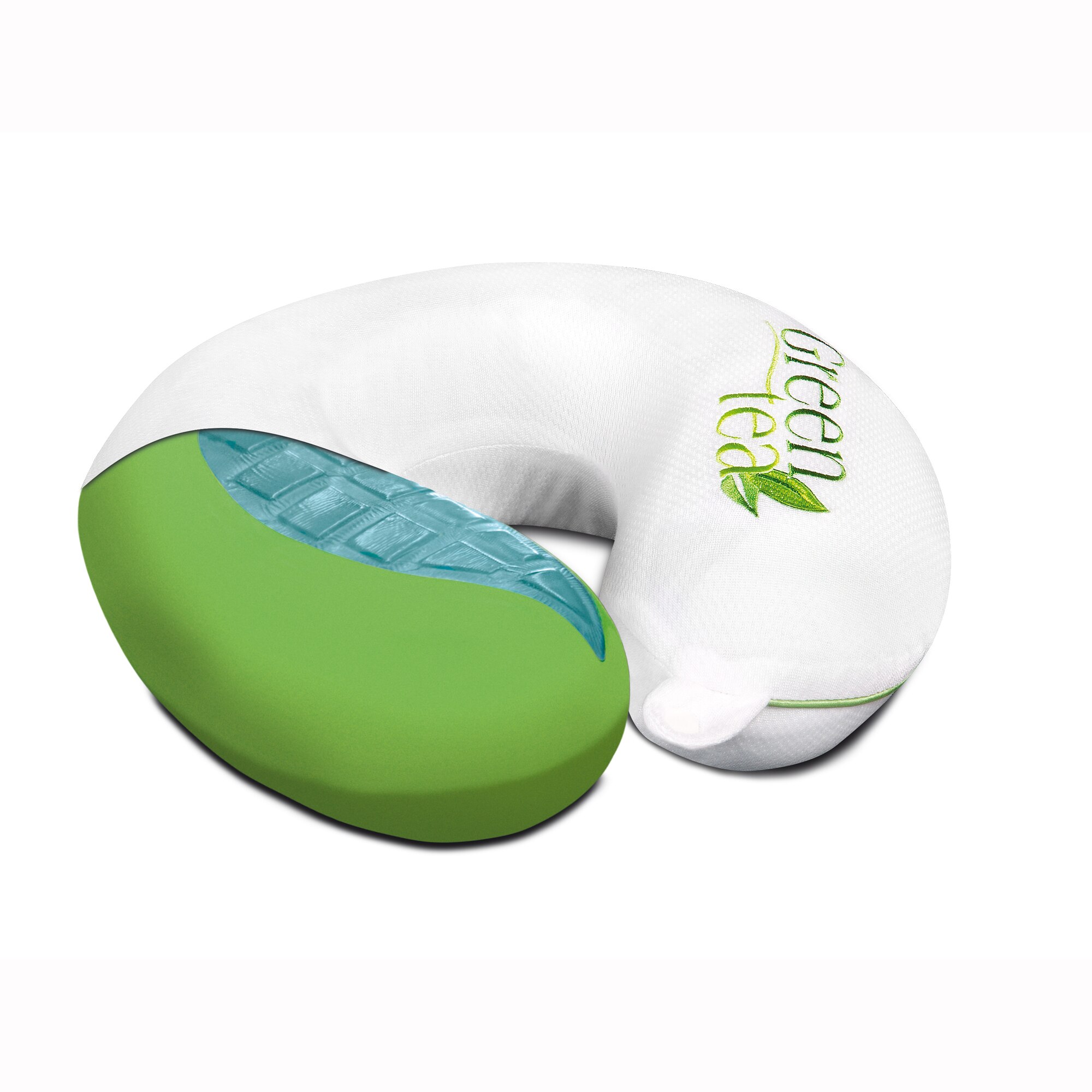 Perna TED Travel Memory, Green Tea, pentru calatorie, husa detasabila ...