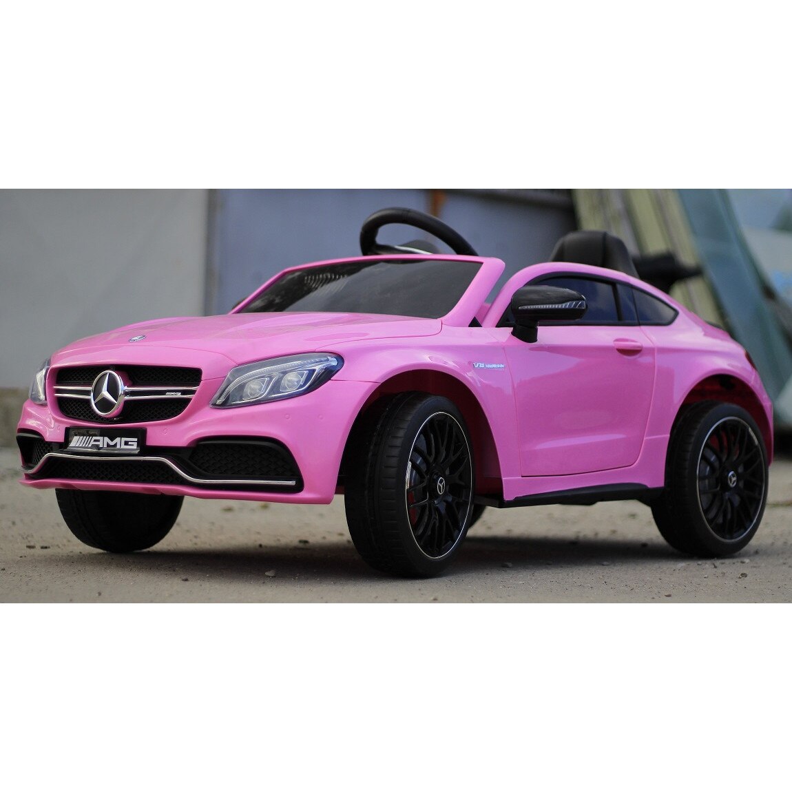 Masinuta electrica pentru copii Mercedes C63 12V echipat PREMIUM ...