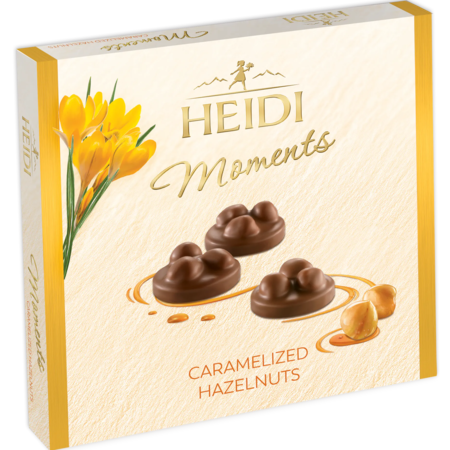Praline din ciocolata lapte cu alune de padure caramelizate Heidi ...