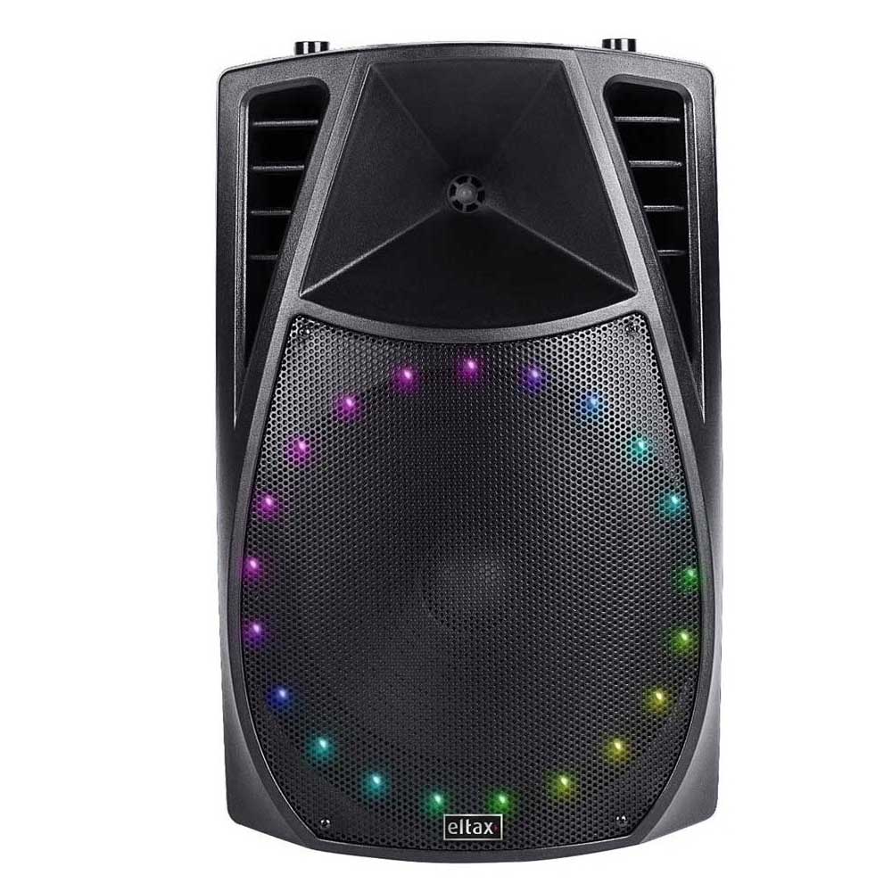 Boxa karaoke cu 2 microfoane, Eltax Voyager BT 12, 350W, negru - eMAG.ro