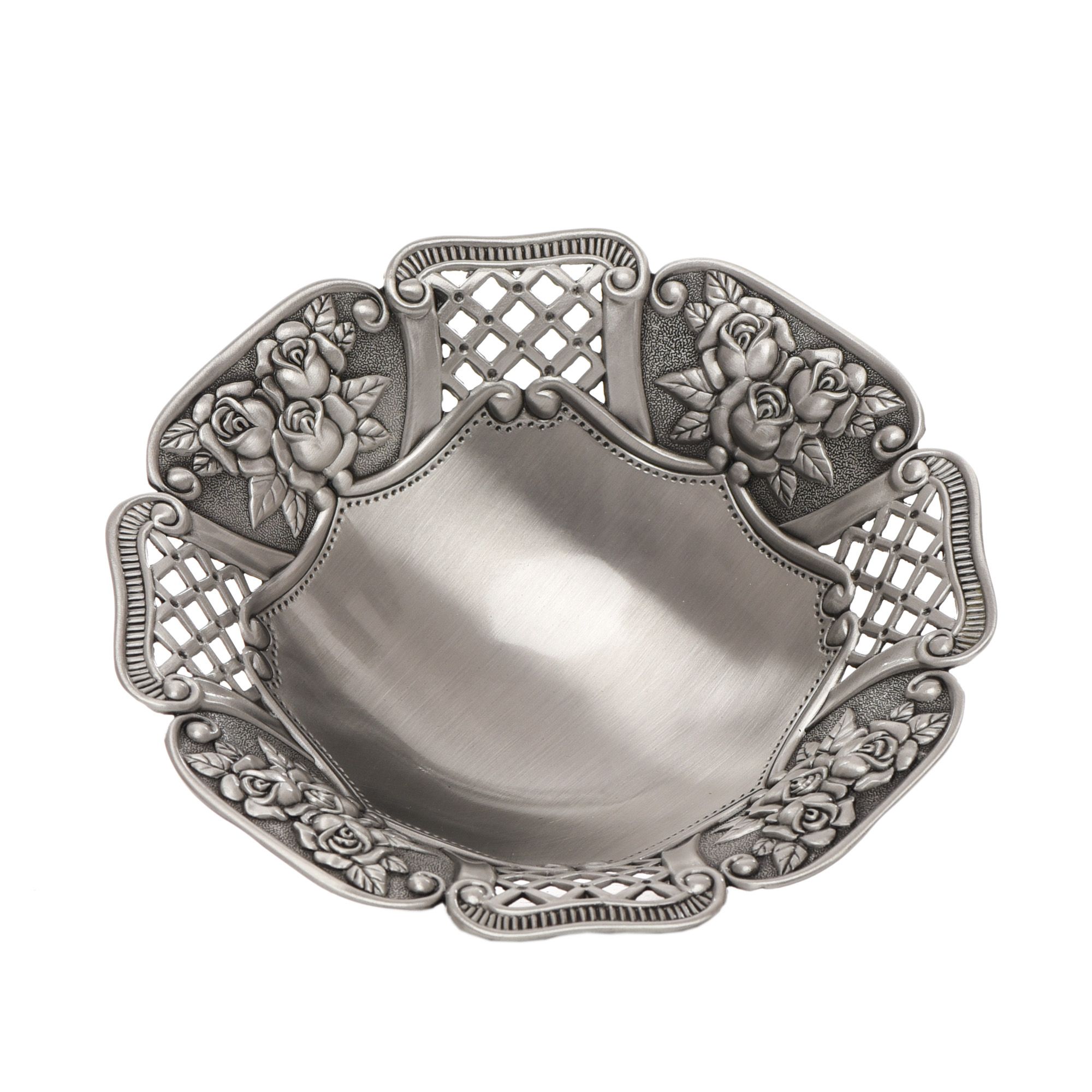 Obiect decorativ, fructiera antimoniu, diametru 18 cm - eMAG.ro