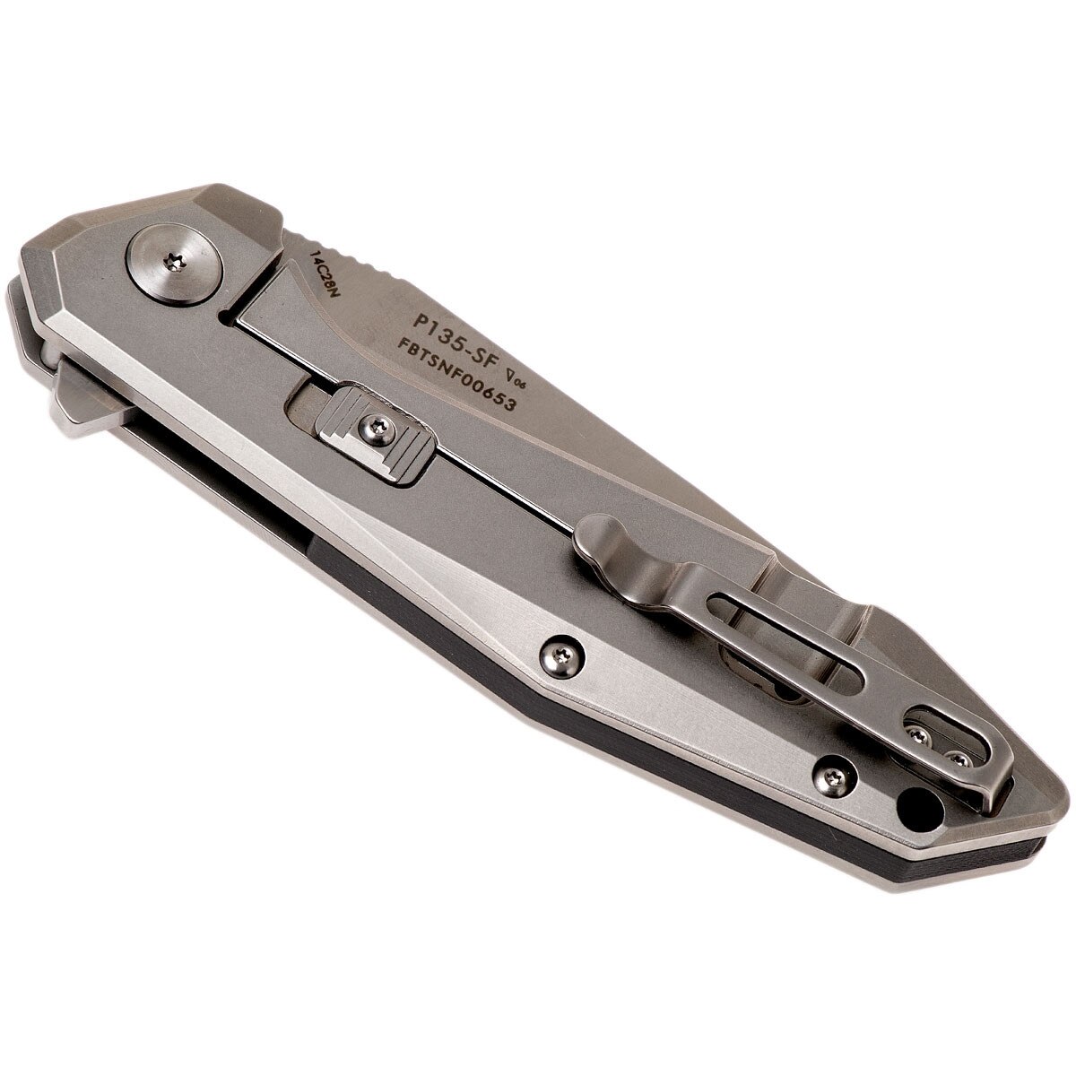 Нож флипер Ruike P135-SF с метална дръжка, острие от неръждаема стомана 14C28N - eMAG.bg