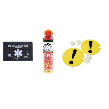 Kit siguranta rutiera Motor Starter™ 5 ani valabilitate, Trusa medicala ...