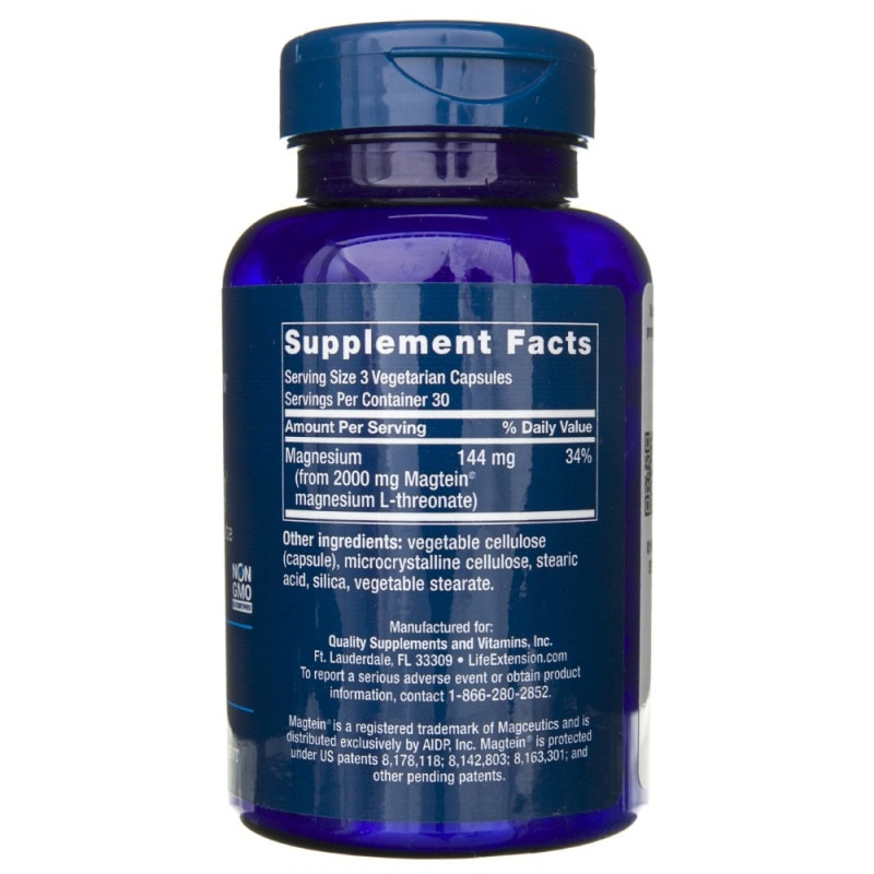 Life Extension Neuro-Mag Magnesium L-Threonate Magnézium-L-treonát ...