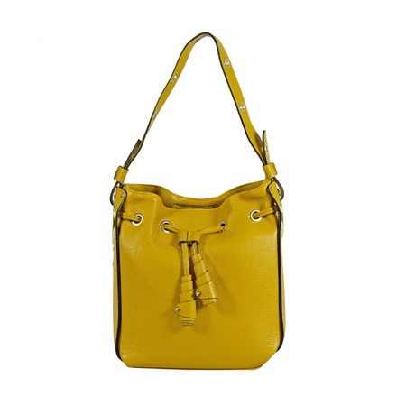 Geanta de umar,Emilio Masi, din piele naturala, 663992A,galben mustar ...