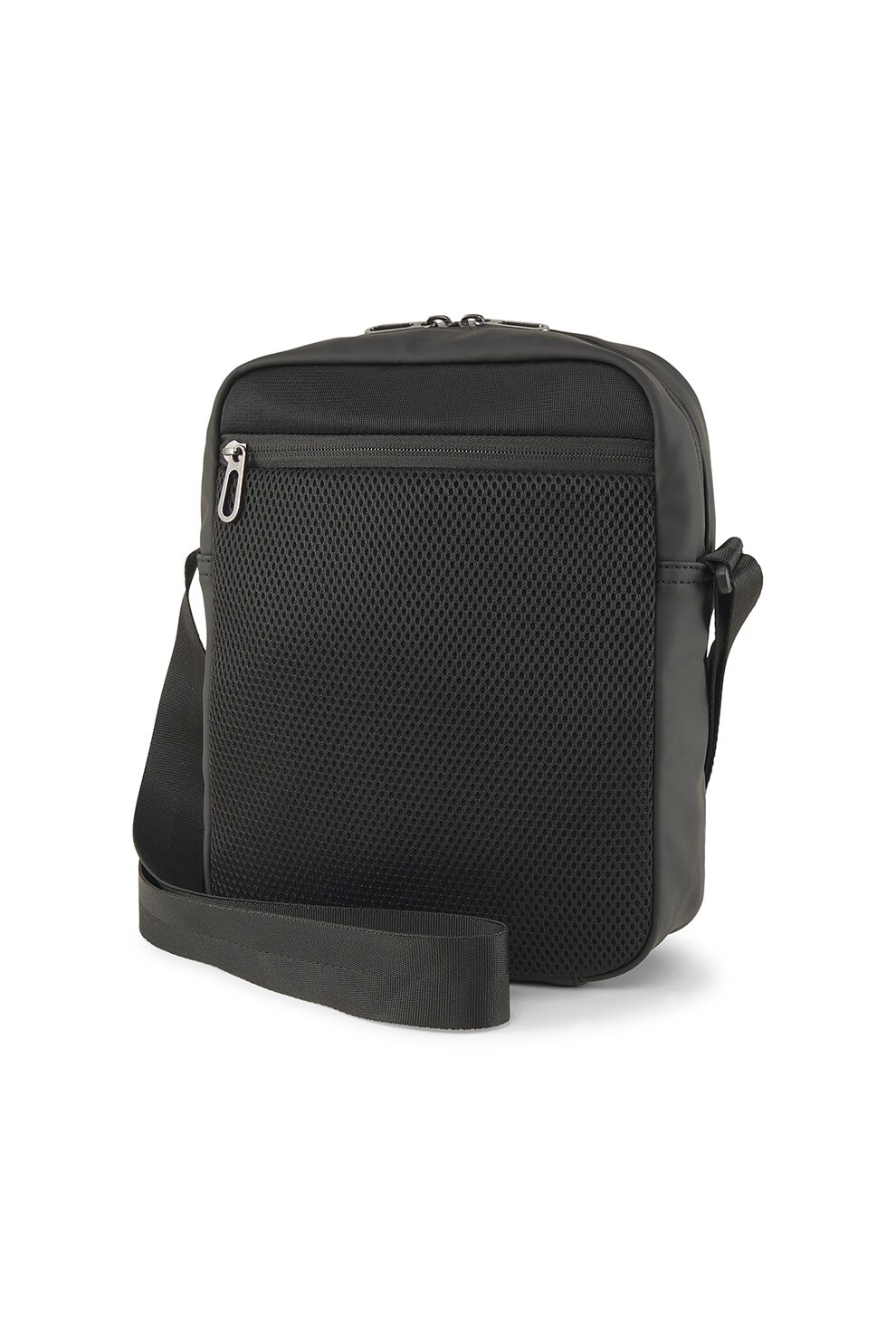 Puma, Geanta crossbody din piele ecologica Ferrari, Negru - eMAG.ro