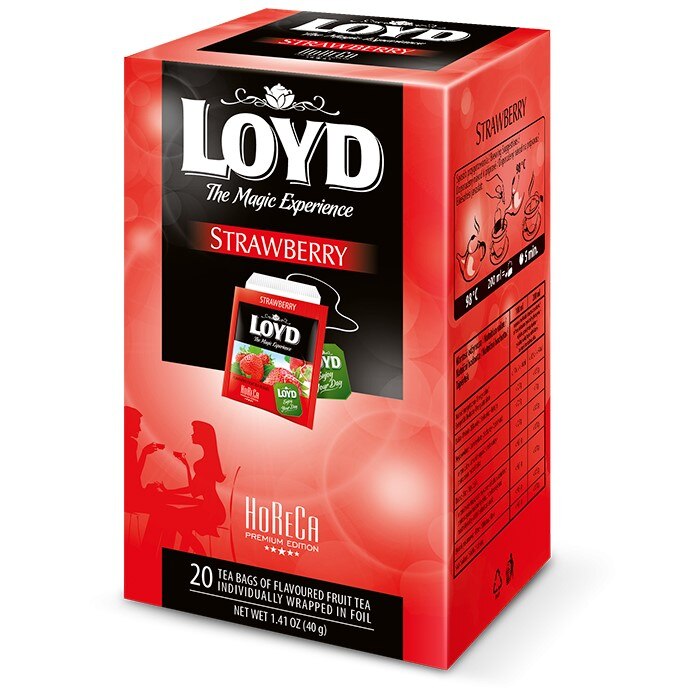 Ceai Loyd The Magic Experience, capsuni, plic, 20 buc - eMAG.ro