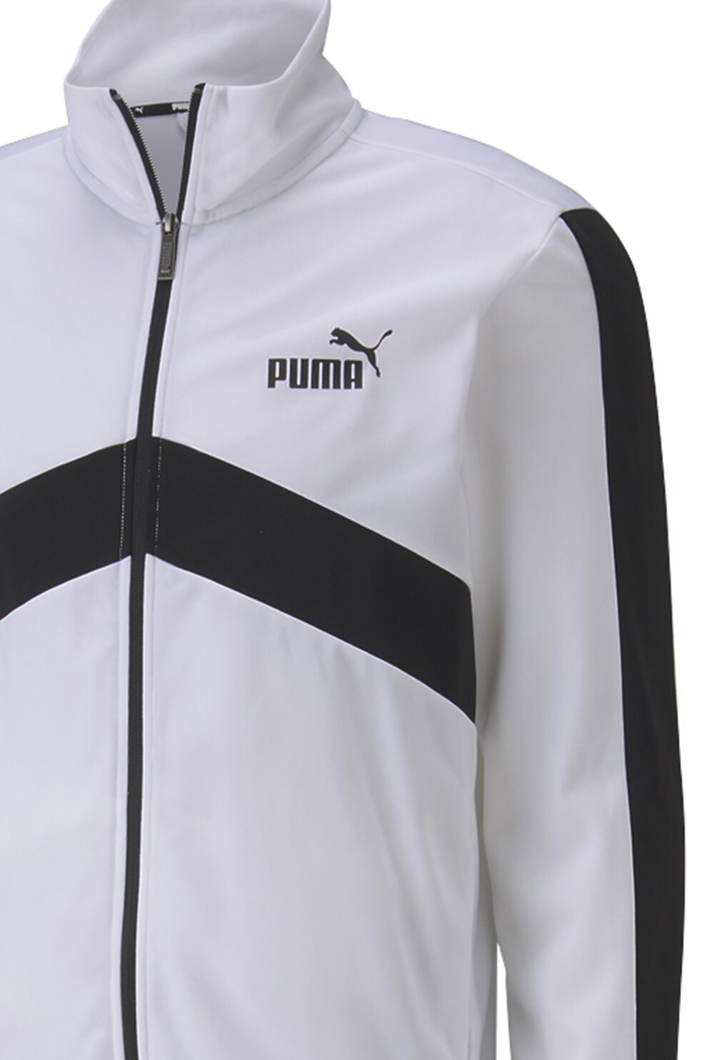 Puma, Trening slim fit Classic, Alb/Negru, S - eMAG.ro