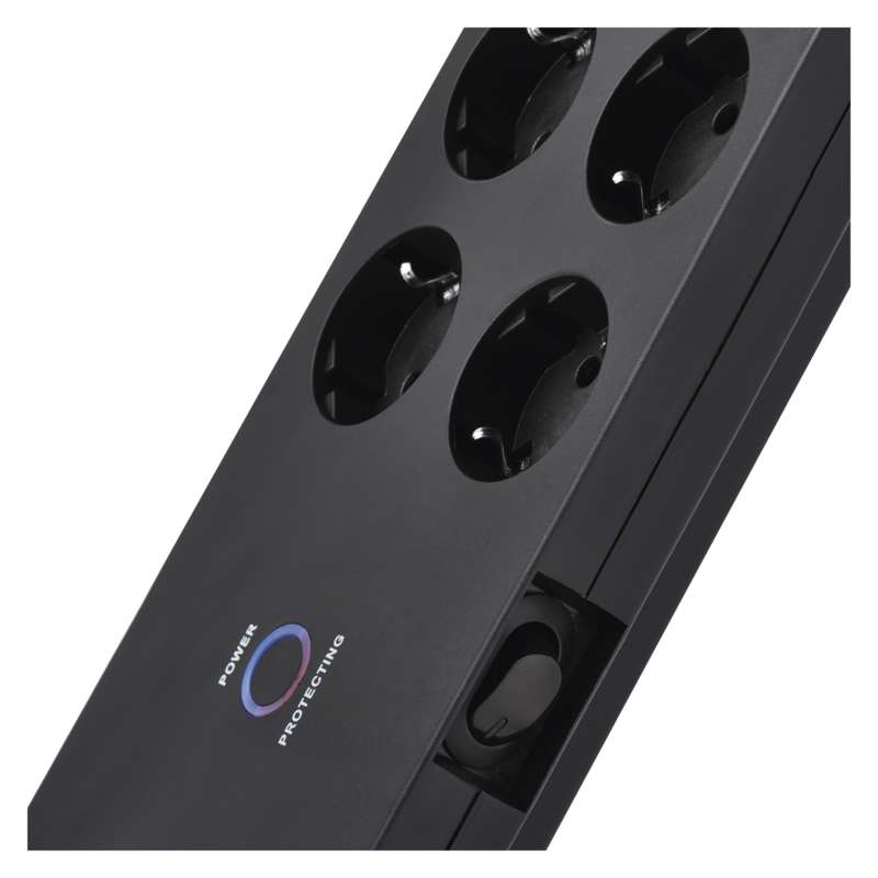 Prelungitor electric cu protectie la supratensiune 3 metri 8 prize + 1 ...