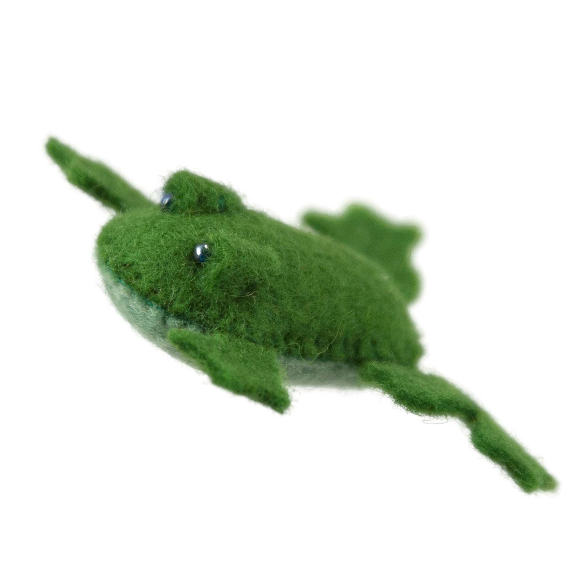 Broasca, Fetru, Verde, Burta Verde Deschis, 5x5x1 cm - eMAG.ro