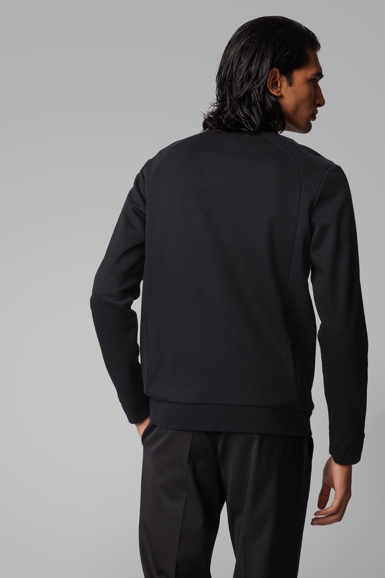 Hanorac BOSS Smart-Casual, Hugo Boss, negru cu farmoar, M EU - eMAG.ro