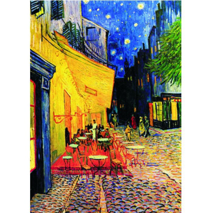 Gold Puzzle - Vincent Van Gogh, Cafe terrace at night, 1000 db - eMAG.hu