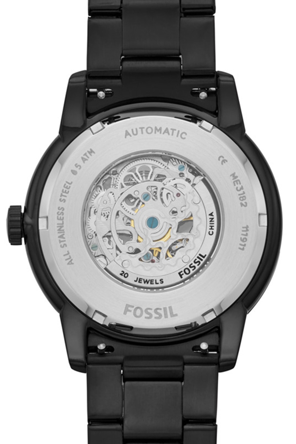 Fossil, Ceas automatic Townsman, Negru - eMAG.ro