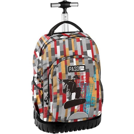 Rucsac cu roti pentru scoala skate, multicolor - eMAG.ro