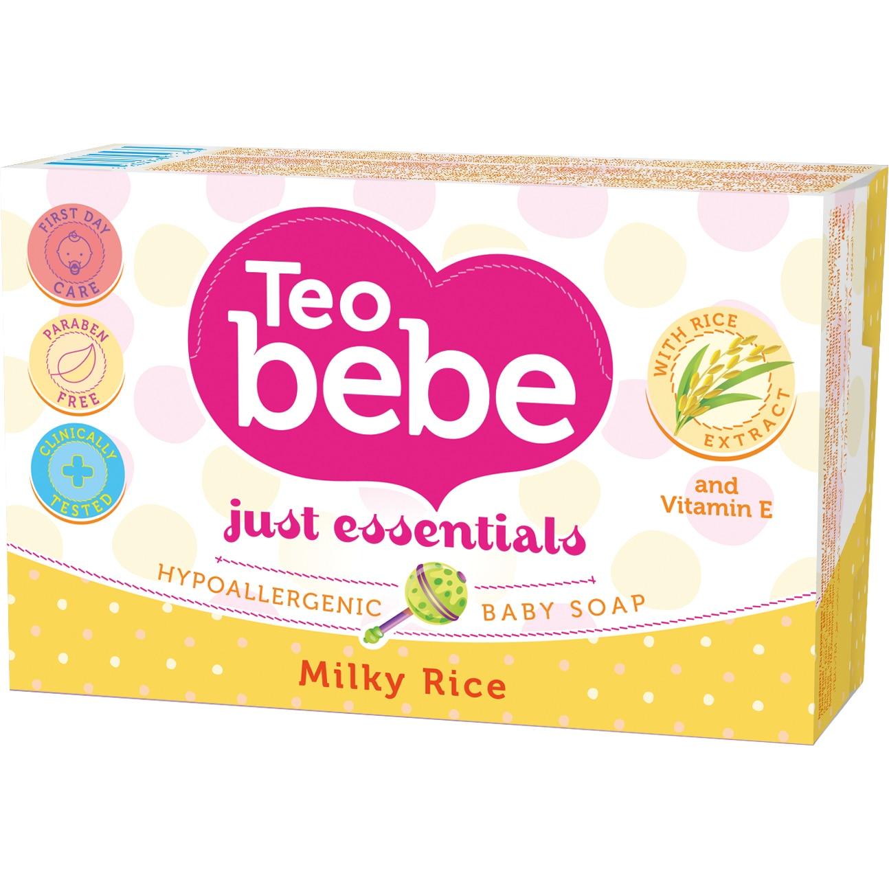 Sapun Teo Bebe Milky Rice, 75 gr - eMAG.ro