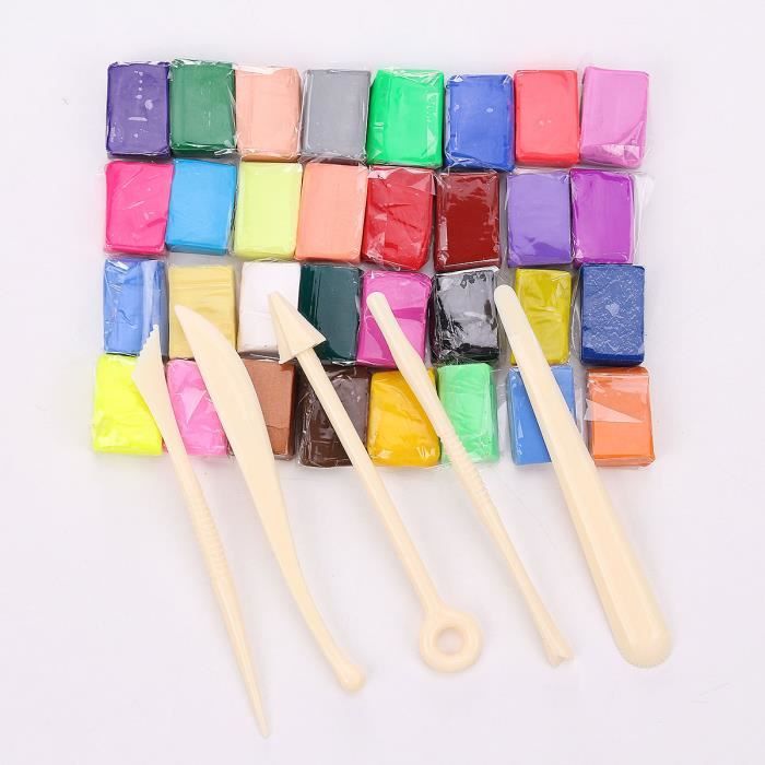 Set pasta modelatoare, 32 culori, 5 x instrumente de modelare, Argila ...