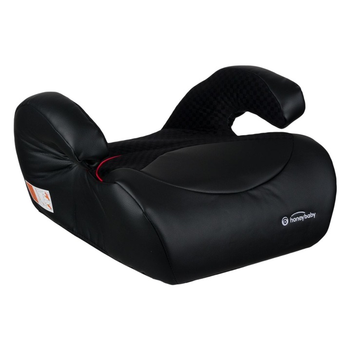 Scaun inaltator pentru masina,pentru copil, negru cu dunga rosie ...