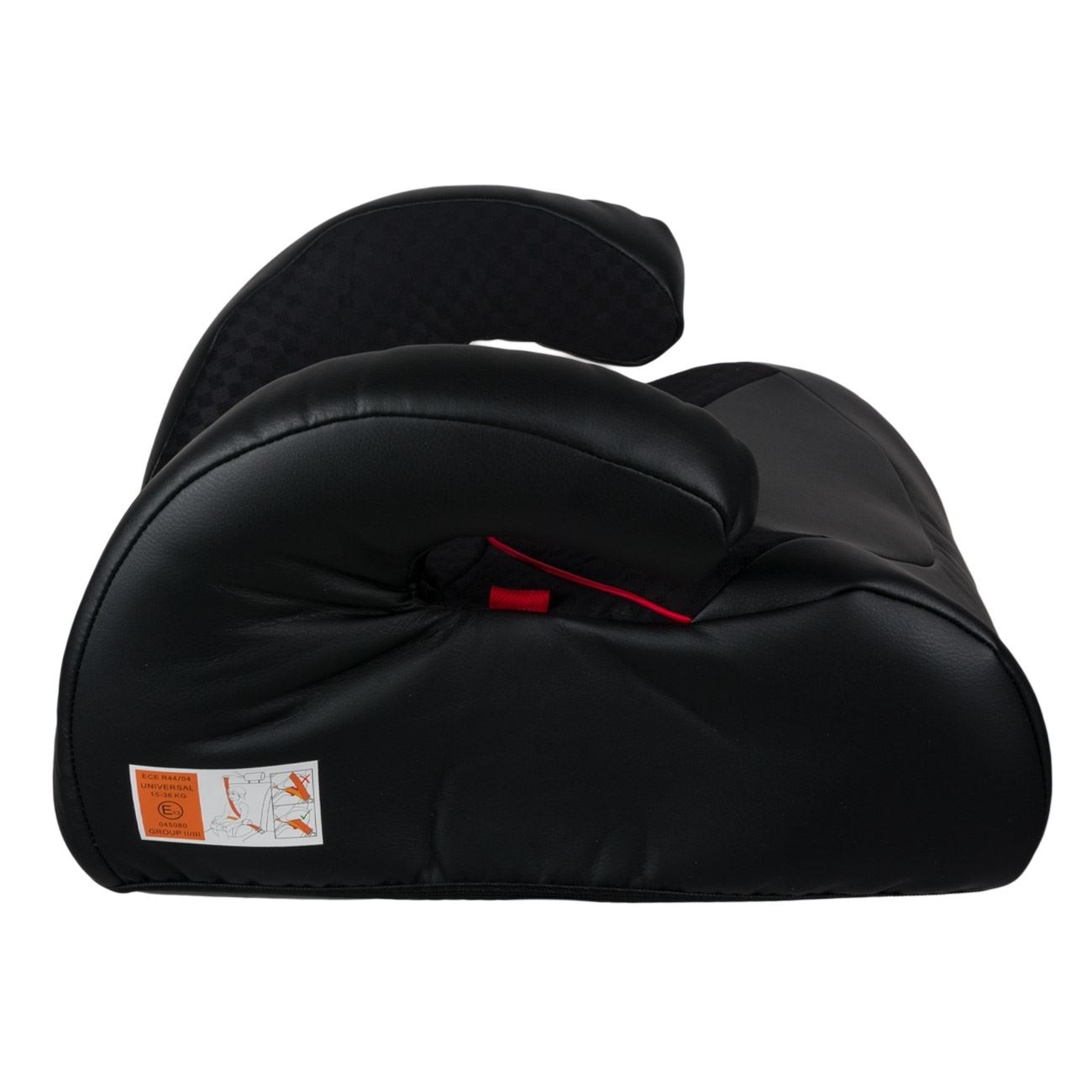 Scaun inaltator pentru masina,pentru copil, negru cu dunga rosie ...