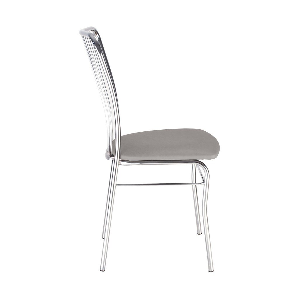 Scaun bucatarie NERON, Gri piele ecologica - eMAG.ro