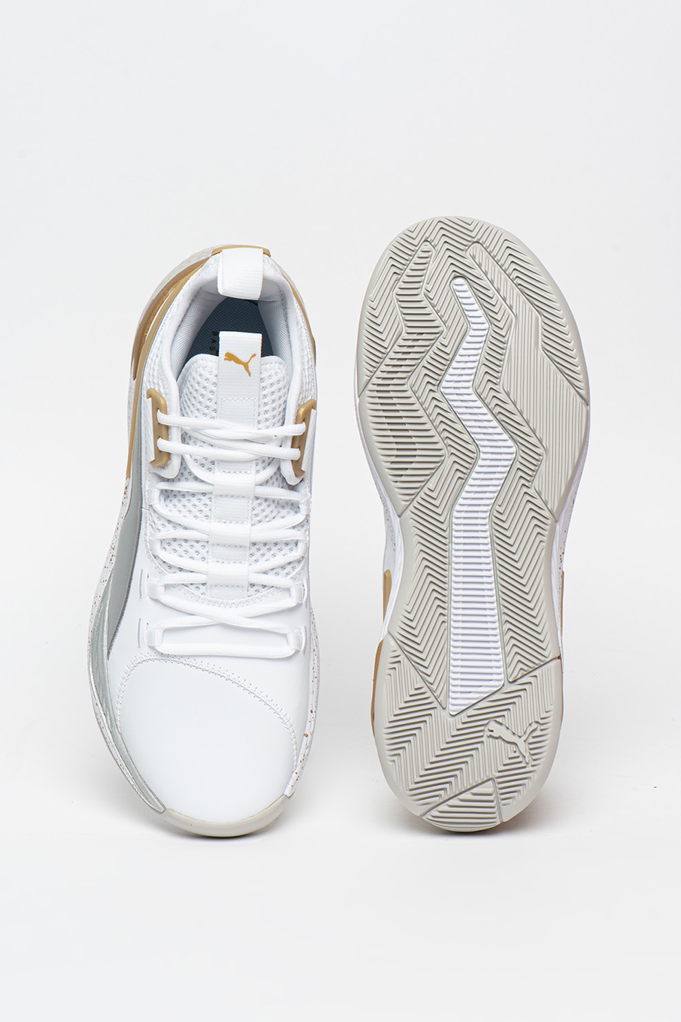 Puma, Pantofi slip-on pentru baschet Uproar Hybrid, Alb, 13 - eMAG.ro