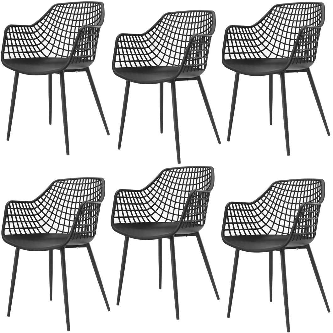 Set 6 scaune dining Raki Toyama cu aditiv UV protectie impotriva ...